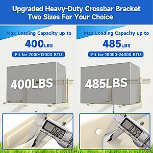 TAKTOPEAK Mini Split Brackets, Crossbar Wall Mount for Mini Split from 7000 BTU to 24000 BTU