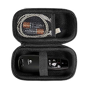 CaseSack Presenter Case Compatible with Logitech Wireless Presenter R800, R400, Spotlight; Red Star PR-819, Targus 2BH2854, BEBONCOOL, AMERTEER, ESYWEN, MicVista Mic V01, Doosl,