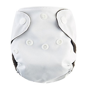 Thank u Mom Newborn Cloth Diaper All in One with Umbilical Cord Snap 6Pack (Nature Color)