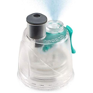 O2COOL Mist 'N Sip Misting Water Bottle 2-in-1 Mist And Sip Function With No Leak ArcticSqueeze Pull Top Spout Sports Water Bottle Reusable Water Bottle - 20 oz - 2 PACK - Red