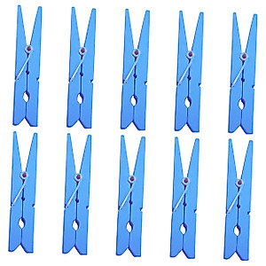 LIFKICH 30Pcs Sky Wooden Clothespins Heavy Duty Clothes Pegs for Laundry Crafts and Home Use Versatile Clips for Drying Clothes and Hanging Photos