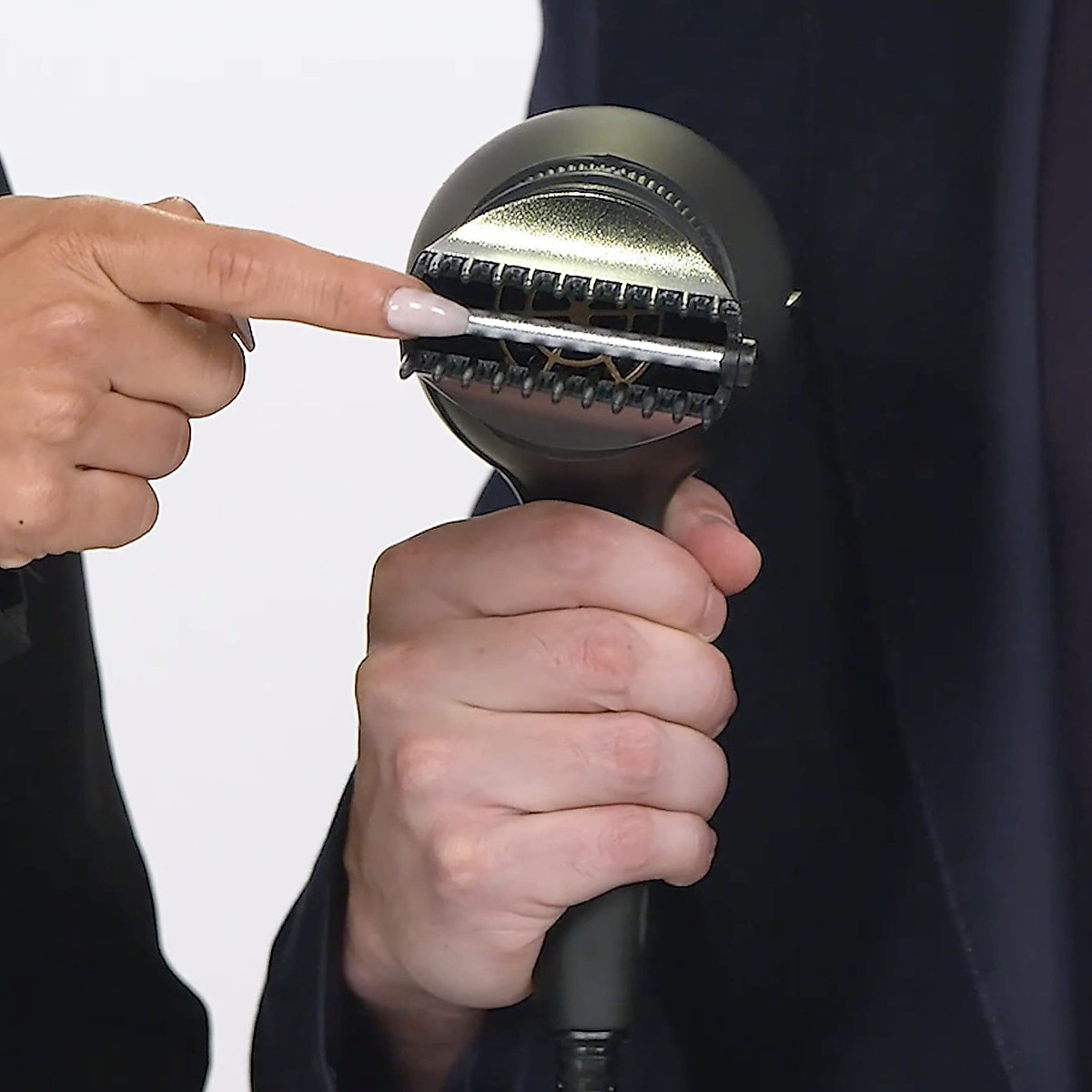 StyleCraft Hair Dryer Attachment Hair Pik with Hot Rod, Helps Straighten and Dry, Size 1.55-2 Inch Dryer Nozzles