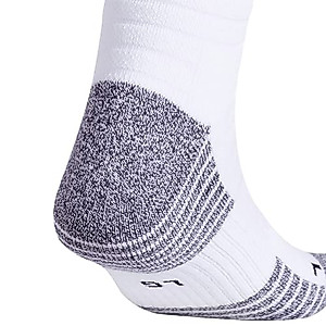 adidas 5-Star Team Cushioned Crew Socks (1-Pair), White/Black, Medium