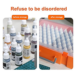 1set Model Paint Bottle Organizer Holds 84pcs 17ml Bottles Pigment Bottle Storage Suitcase Portable SN03 Miniature Paint Storage