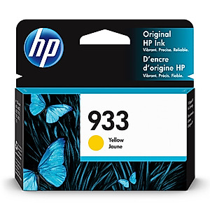 HP 933 Yellow Ink Cartridge | Works with HP OfficeJet 6100, 6600, 6700, 7110, 7510, 7610 Series | CN060AN
