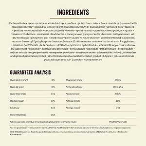 Now Fresh Dry Cat Food, Turkey, Salmon and Duck Recipe, 16 lbs - Grain Free Cat Food, Made with Real Meat and Fish