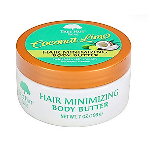 Tree Hut Bare Coconut Lime Hair Minimizing Body Butter, Basic, Coconut-Lime, 7 Fl Oz