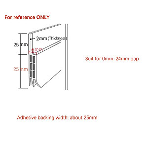 hokmly 2"W x 39"L Weather Stripping - Under Doors Bottom Door Draft Stopper Seal Strip - Flexible Noise Insulation Draft Guard for Garage Exterior and Interior Doors (1, Brown)