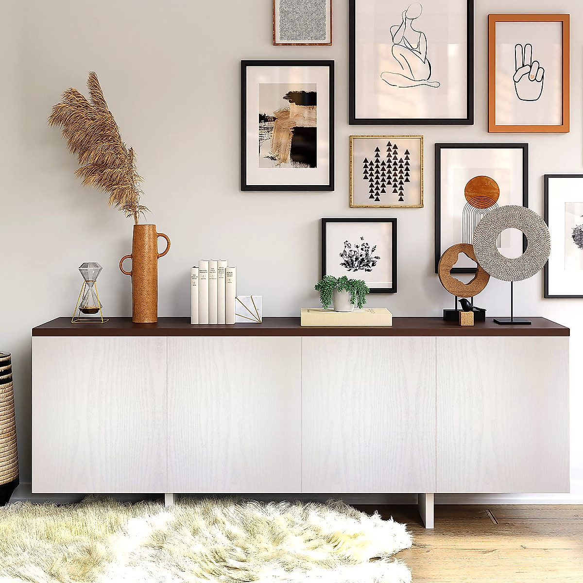 Homease White Wood Grain Contact Paper 24 x 196 in, Self-Adhesive Wallpaper Peel and Stick Removable Decorative Wall Covering Vinyl Film for Shelf Liner Furniture Kitchen Cabinet Countertop Drawer