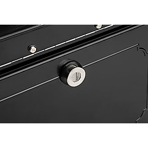 Architectural Mailboxes 6200B-10 Oasis Classic Locking Post Mount Parcel Mailbox with High Security Reinforced Lock,Black,18.00 x 15.00 x 11.50 inches