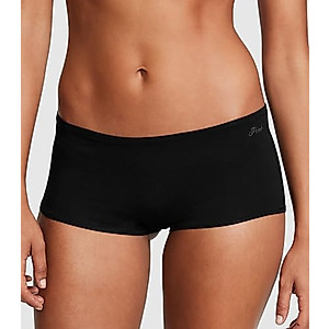 Victoria's Secret PINK Women's Cotton Boyshort Underwear, Panties for Women, Neutral, (S)
