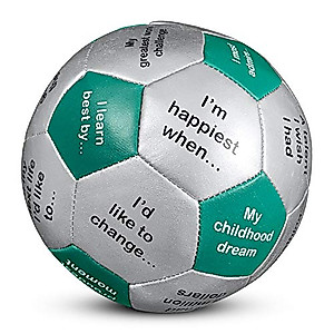 Session Openers Thumball 6" | Icebreaker Game for Training | Stimulate Conversations About Motivations and Goals | 32 Panels to Prompt Conversation