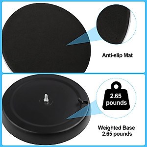 Black Paper Towel Holder Countertop,Heavier Base(2.65 LBS) Stainless Steel Kitchen Paper Towel Holder Stand,Easy One Hand Tearing Paper Towel Dispenser Fit Most Size Paper Roll,V2(Black)