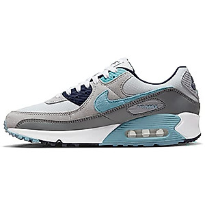 Nike Air Max 90 Men's Shoes (Pure Platinum/Worn Blue, us_Footwear_Size_System, Adult, Men, Numeric, Medium, Numeric_9)