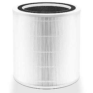 Funmit Core 400S Replacement Filter for LEVOIT Core 400S Smart WiFi Air Purifier, 3-in-1 H13 True HEPA Replacement Filter, Compared to Part # Core 400S-RF, 1 Pack, White