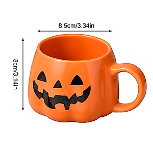 SPEESY Halloween Coffee Mug Pumpkin Coffee Cups Cute Fall Pumpkin Coffee Mug Halloween Coffee Cups Gifts for Women Men