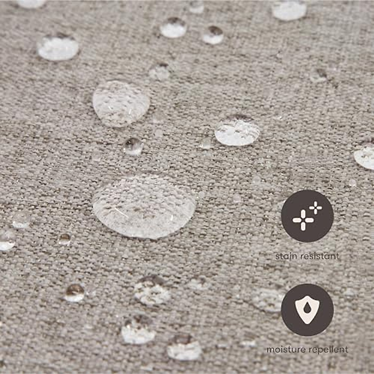 Babyletto Tuba Glider in Performance Grey Eco-Weave with Silver Base, Water Repellent & Stain Resistant, Greenguard Gold and CertiPUR-US Certified