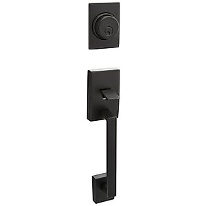 SCHLAGE F92-CEN Century Dummy Exterior Handleset from The F-Series, Matte Black