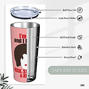 Sally O Malley Snl Car Mug Stainless Steel Cup With Straw Heat Insulation Travel Coffee Mugs Thermos Cups 20 OZ