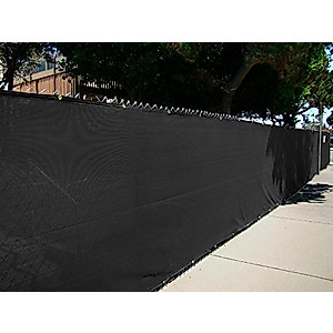 TruePower Privacy Fence Screen 6' Tall x 50'' Long - Black for Patio, Deck, Balcony, Backyard, Fence, Apartment Privacy