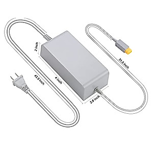 Charger for Wii U Console, AC Adapter Power Supply Charging Cable Cord Replacement for Nintendo Wii U Console