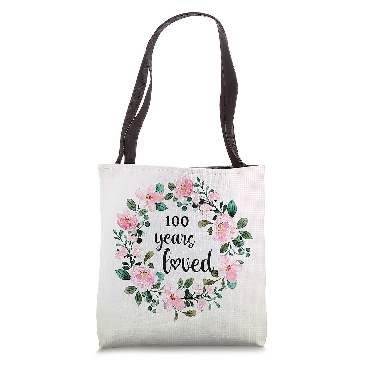 100 Years Old Floral 100th Birthday Loved Men Women Gift Tote Bag