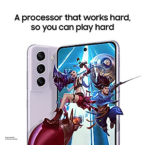 SAMSUNG Galaxy S21 FE 5G Cell Phone, Factory Unlocked Android Smartphone, 128GB, 120Hz Display Screen, Pro Grade Camera, All Day Intelligent Battery, US Version, 2022, Lavender