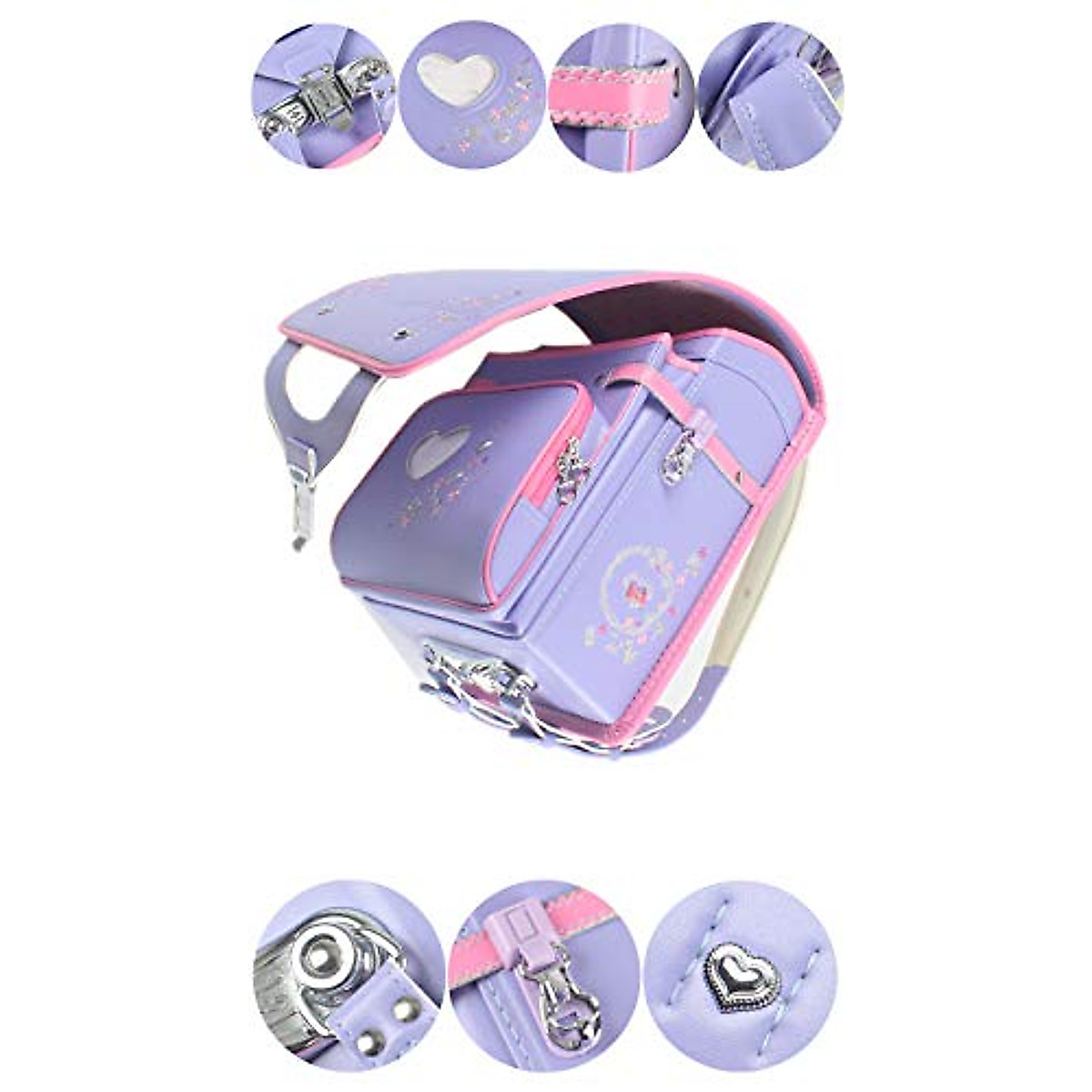 Randoseru Ransel Japanese upscale school bags for boys girls large capacity Senior PU leather light weight backpack