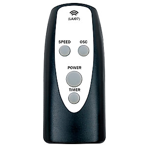 Replacement Remote Control for Lasko 2033667 2033667A M16950 M18950 S18961 S18635 U35115 U35120 2510 2511 2711 T38301 T32200 T36211 T37900 T38305 Oscillating Tower Fan