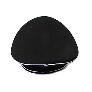 German Officer Hat Crusher Cap with Silver Chin Cord Wool Material 61 cm