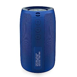 Bluetooth Speaker,MusiBaby Speakers,Outdoor, Portable,Waterproof,Wireless Speakers,Dual Pairing, Bluetooth 5.0,Loud Stereo,Booming Bass,1500 Mins Playtime for Home,Party（M68） (Blue)