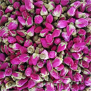 TooGet Dried Flowers Natural Flowers Includes Red Rose Flowers, Peony Ball, Gomphrena globosa, Peach Flowers, Edible Flower Kit for Soap Making Supplies, Also for All Kinds of Flower Crafts