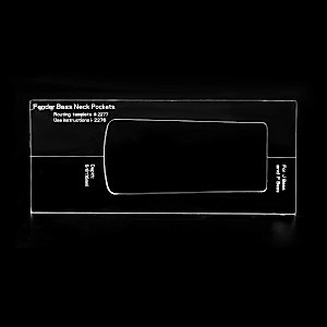 Musiclily Pro CNC Accurate Acrylic Bass Neck Routing Templates for Standard Jazz Bass/P-Bass