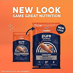 Canidae Pure Limited Ingredient Premium Senior Real Chicken, Sweet Potato & Garbanzo Bean Recipe Dry Dog, 22 lbs, Grain Free