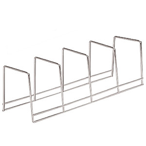 Better Houseware 1494/4 Plate Rack, standard, Silver