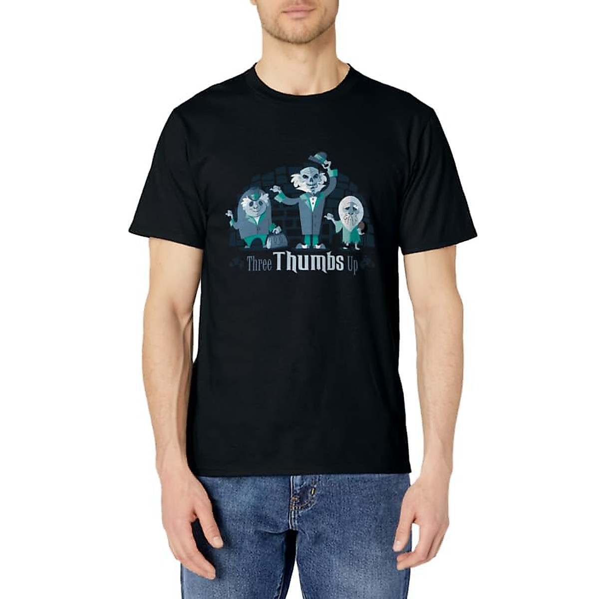 The Haunted Mansion Three Thumbs Up Hitchhiking Ghosts T-Shirt