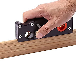 Tidorlou Chamfer Plane for Wood, DIY Hand Woodcraft Corners Edge Carpenter Woodworking Tools, Chamfer Planer for Quick Edge Trimming, Portable wood planer(gray)