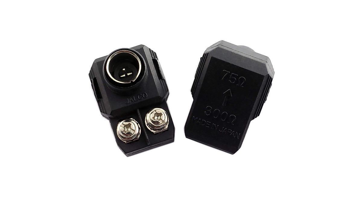 E-outstanding 300 Ohm to 75 Ohm Adapter - 2PCS Connector