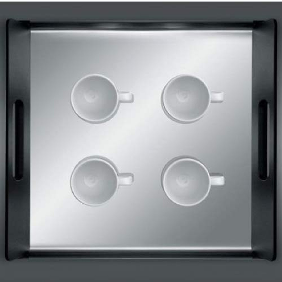 Alessi Vassily Tray With Handles, Black