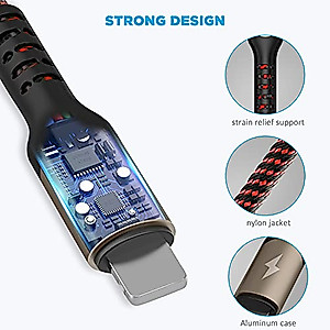 [ 2Pack 4FT] Multi Charging Cable Nylon Braided Universal 4 in 1 Multiple USB Cable Fast Charging ,With Dual Phone/USB-C/Micro-USB Port Adapter, Compatible with Cell Phones Tablets Universal Use