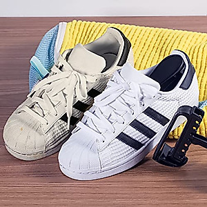 Teletrogy Shoes Laundry Bag Keep Shoes Clean, Shoe Wash Bag for Washing Machine, Reusable and Durable Zipper Shoe Washing Bag, Sneaker Tennis Shoe Cleaner Kit Include Pair of Adjustable Shoe Trees