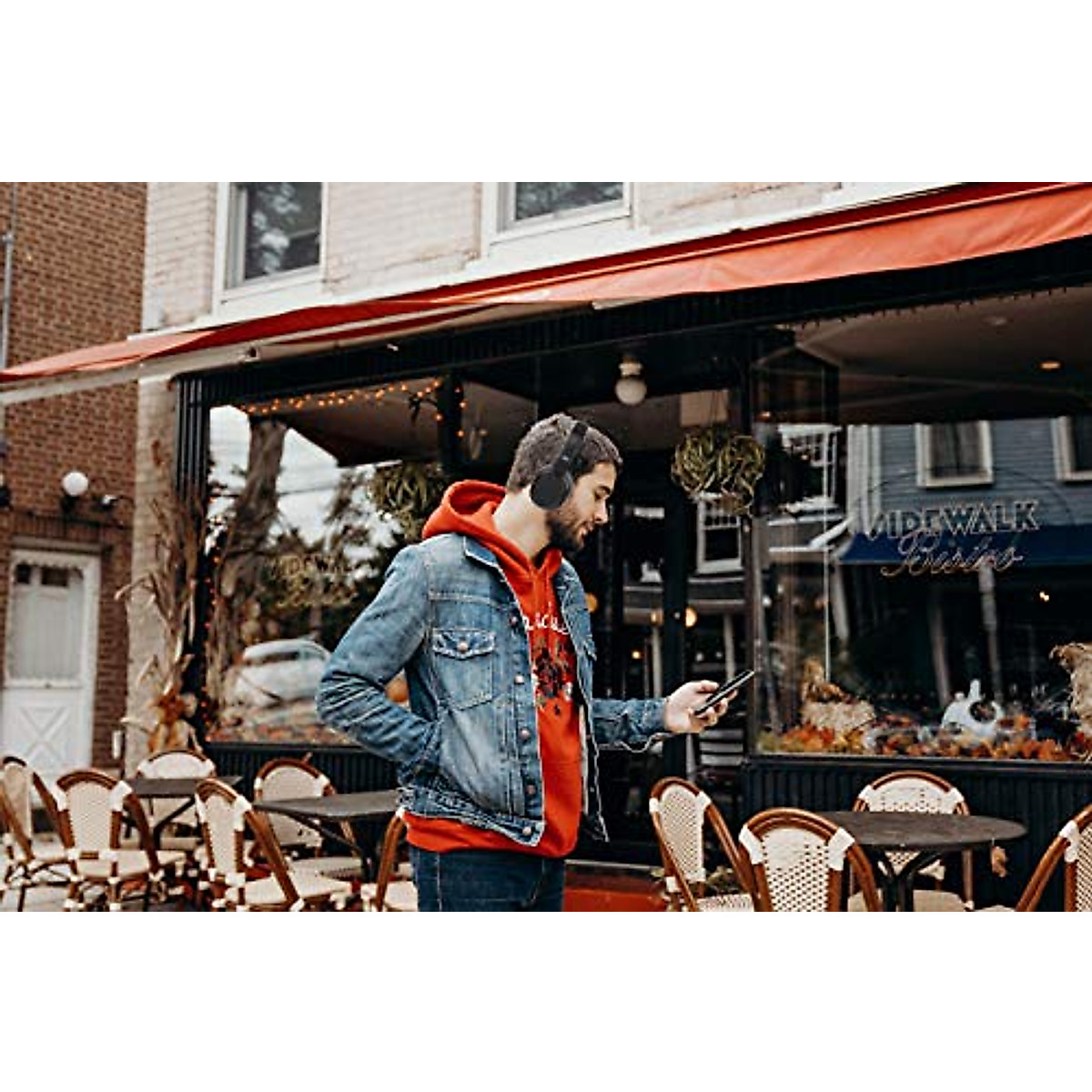 Altec Lansing Whisper Active Noise Cancelling Headphones, Black (MZX1003-BLK)