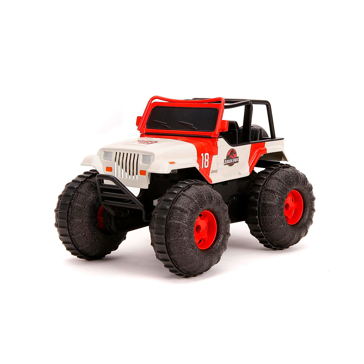 Jada Toys 253255045 Jurassic Park RC Sea and Land Jeep 1:16, Multicoloured