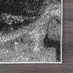 nuLOOM Remona Abstract Area Rug, 7' 6" x 9' 6", Grey