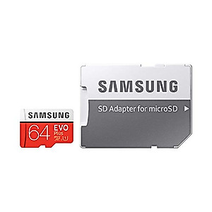 Samsung EVO Plus 64GB microSDXC UHS-I U3 100MB/s Full HD & 4K UHD Memory Card with Adapter (MB-MC64HA)