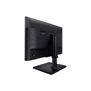 SAMSUNG 24-inch 16:9 IPS Panel 75Hz FHD Desktop Monitor 5ms 250 Nits Pivot Rotation Height Tilt Swivel Adjustable Wall Mountable AMD FreeSync Flicker Free, F24T452FQN Black (Renewed)