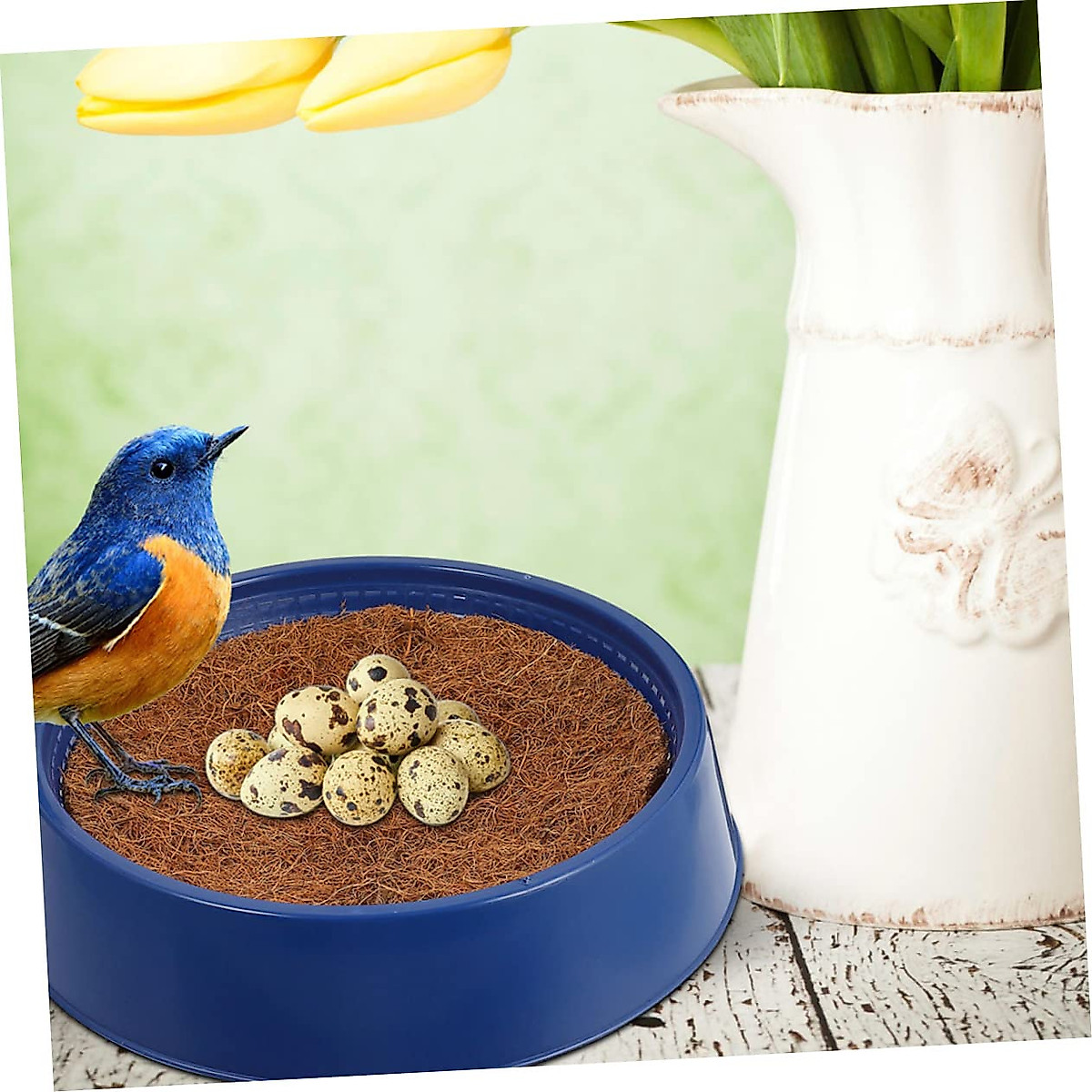 CIYODO 1 Set Carrier Pigeon Pots Quail Small Nesting Pad Pigeon Breeding Cages Pigeon Nesting Grass Mat Birds Nest Convenient Pigeon Nest Bird Nest Bowl Bird Cage Bird Supplies Plastic