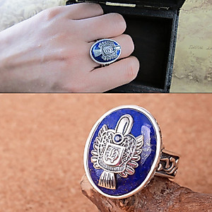 UoYu TFYU The Vampire Jewelry Set Hope Mikaelson Inspired Necklace Elena Gilbert Opening Vervain Locket Pendant Necklace Damon's Ring with Sticker 24 pcs