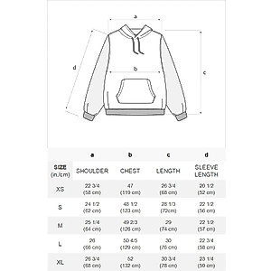 Aelfric Eden Mens Vintage Bone Printed Hoodie Sweatshirt Casual Oversized Long Sleeve Streetwear Hiphop Hooded Pullover