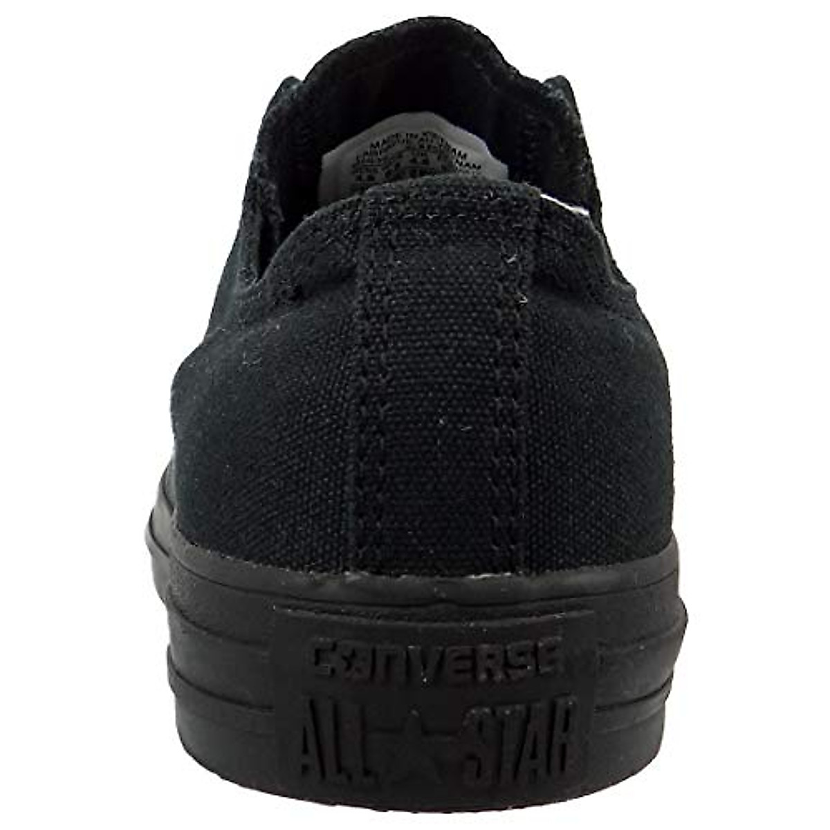 Converse Unisex Chuck Taylor All Star Low Top Black Monochrome Sneakers - 12 B(M) US Women / 10 D(M) US Men